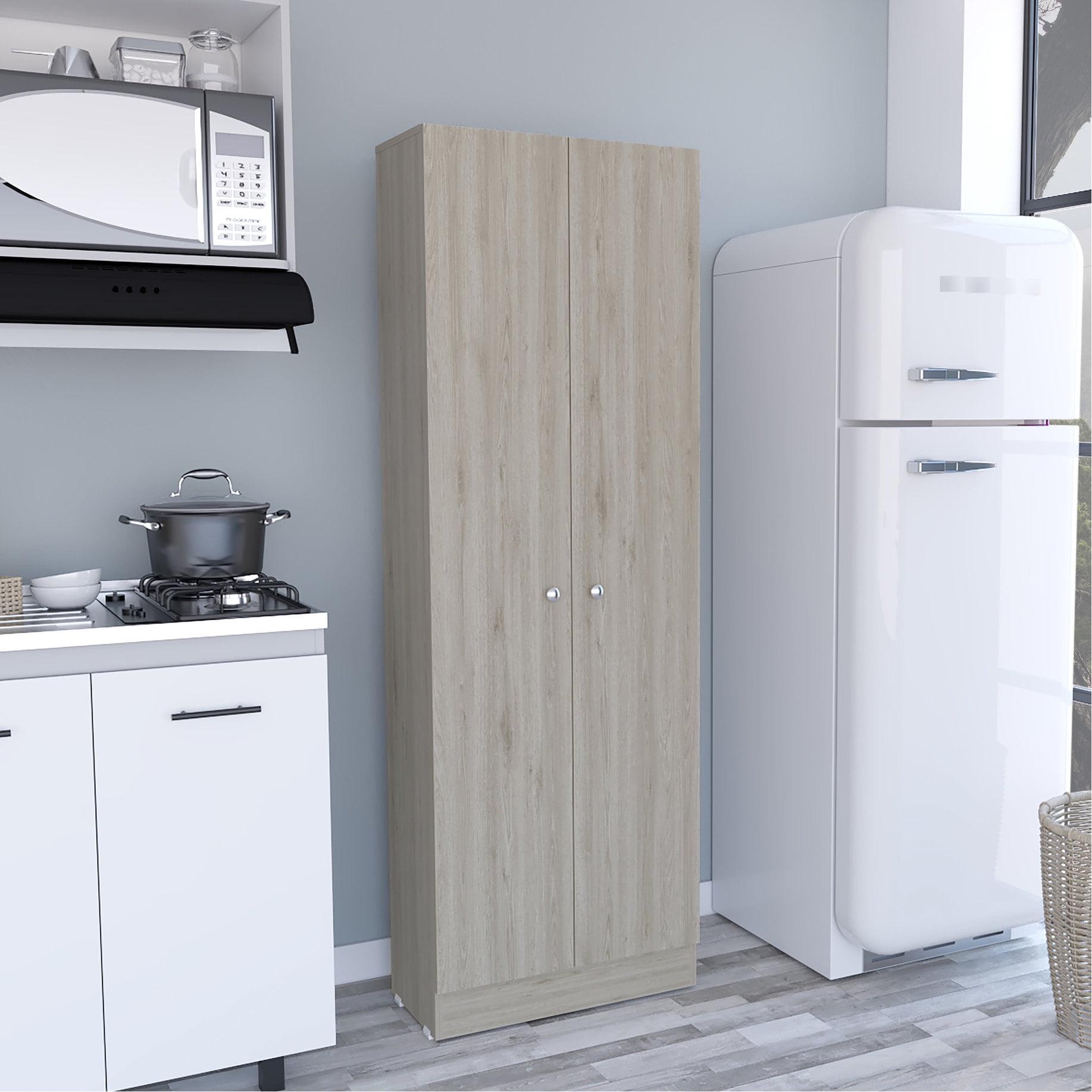 Gray Five - Shelves Cabinet - Multistorage / Store Pantry Goods ...