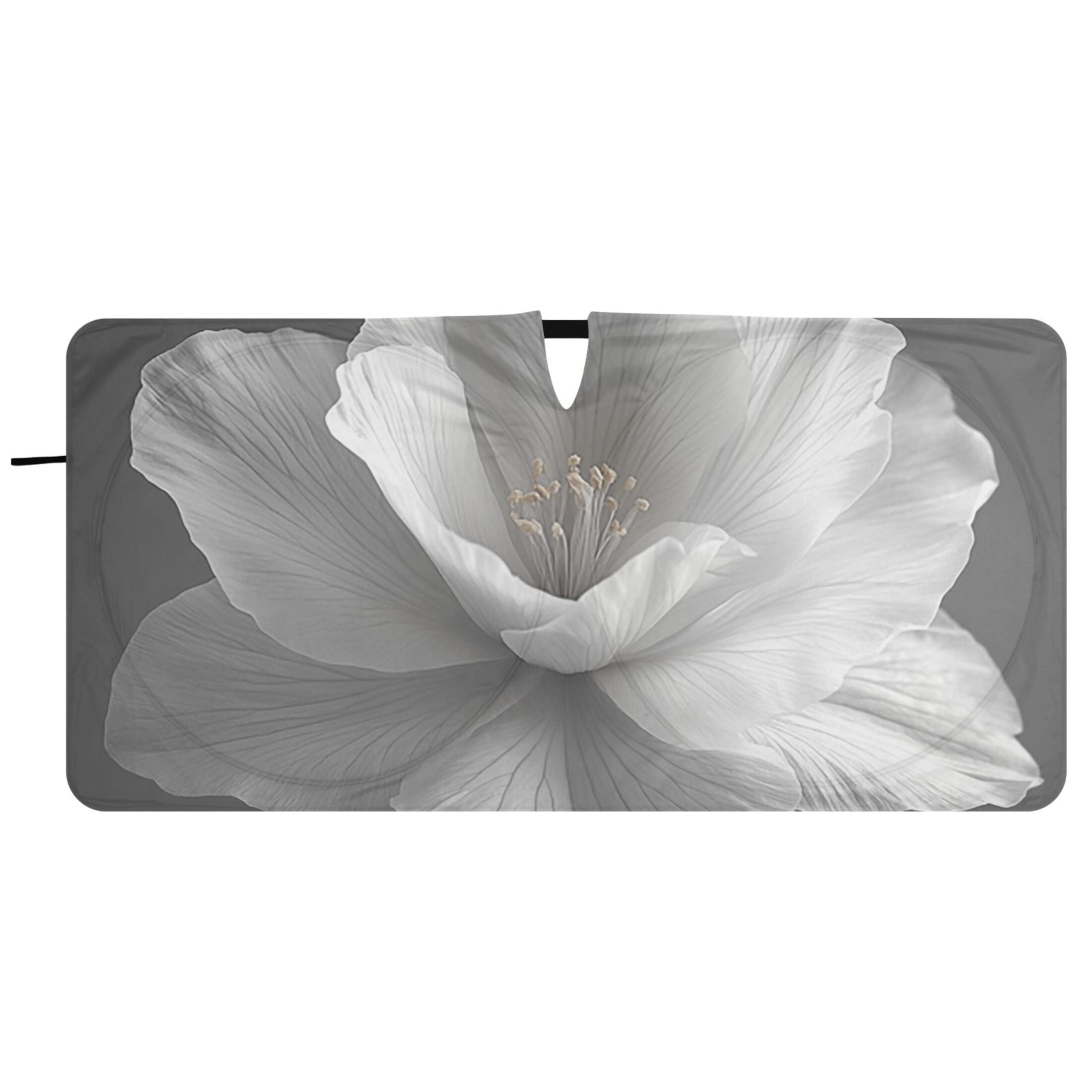 Gray Flower Car Windshield Sun Shade Foldable Front Window Shades Cover ...