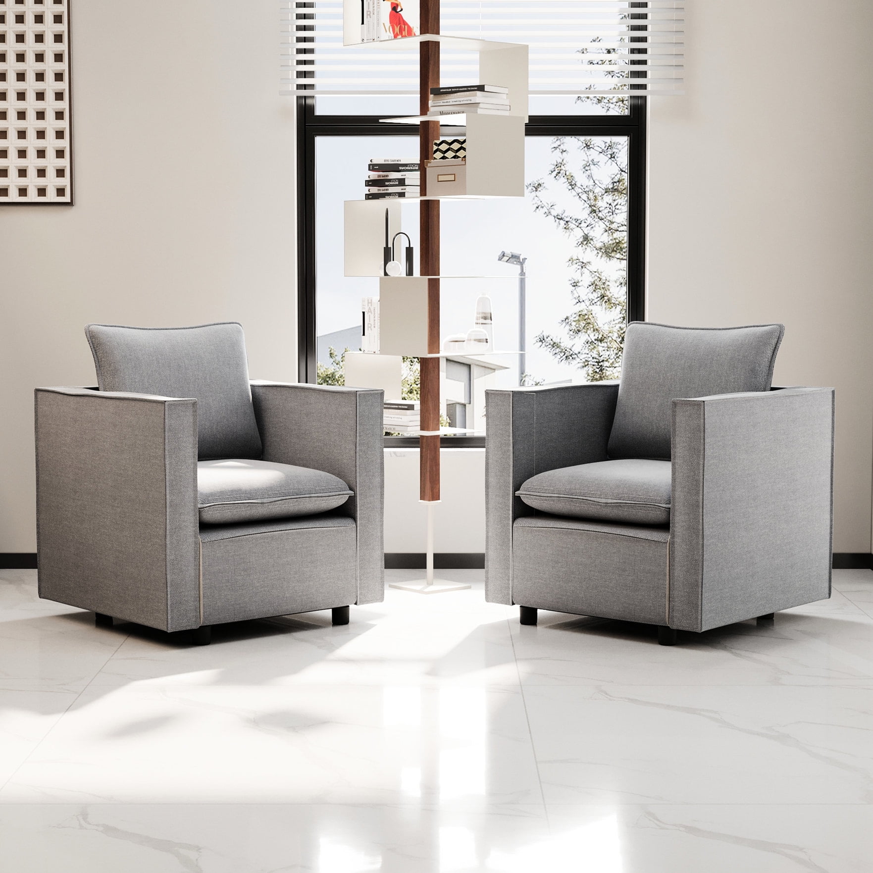 Gray Foam - Filled Chair - Versatile Color - Various Home Styles - High ...