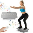Gray Full Body Vibration Plate Exercise Machine, 10 Adjustable Speed ...