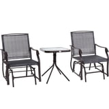 Gray Glider Set - Safe Drink Place - In Backyard and Garden / Keep Your Items Secure - Walmart.com