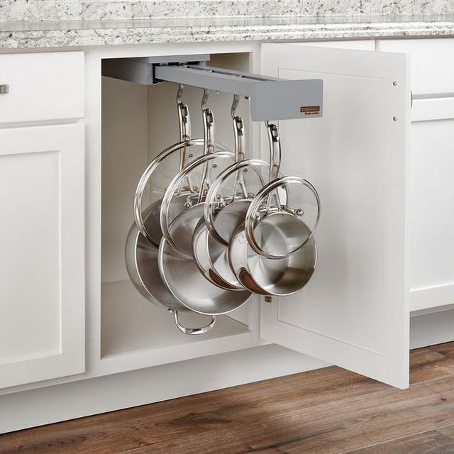 Gray Glideware Pantry Pullout w/BLUMOTION Soft-Close for 22" Depth ...