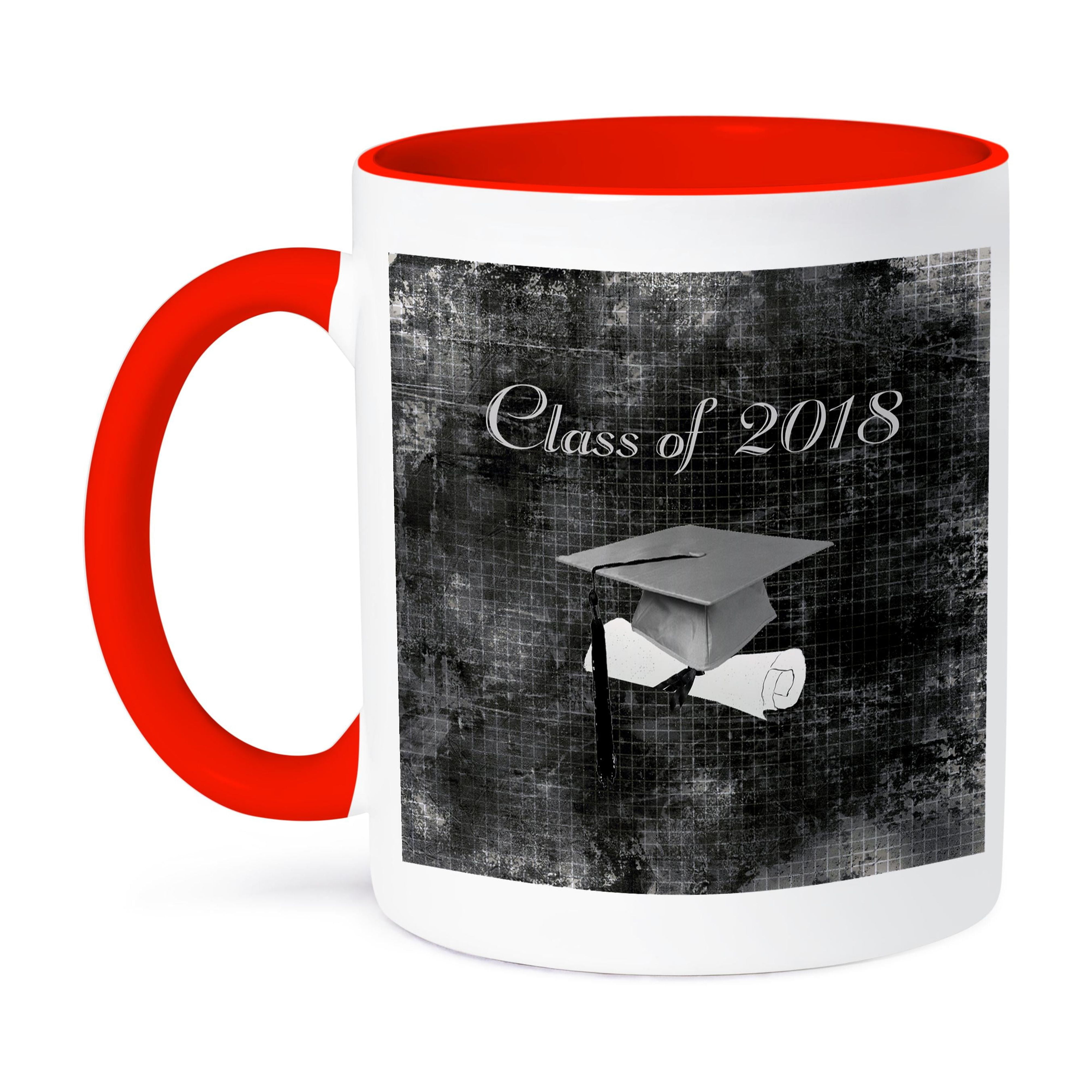 3dRose, Gray Grad Cap on Diploma, Aged Graph Paper Look, Black, Class ...