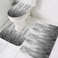 Gray Gradient Bathroom Rugs Set Modern Abstract Industrial Wall Texture ...