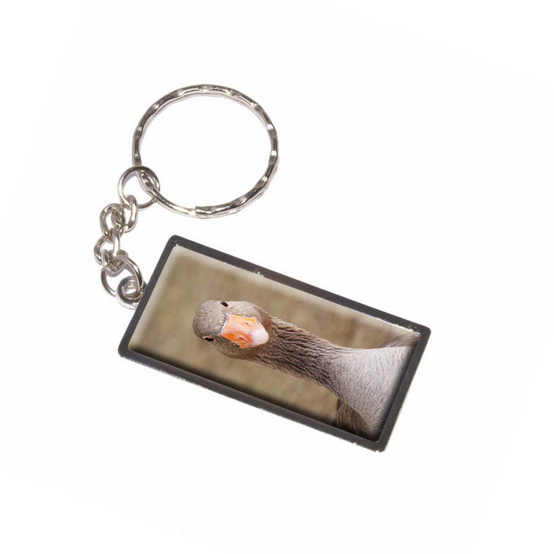 Gray Grey Goose Bird Keychain Key Chain Ring - Walmart.com
