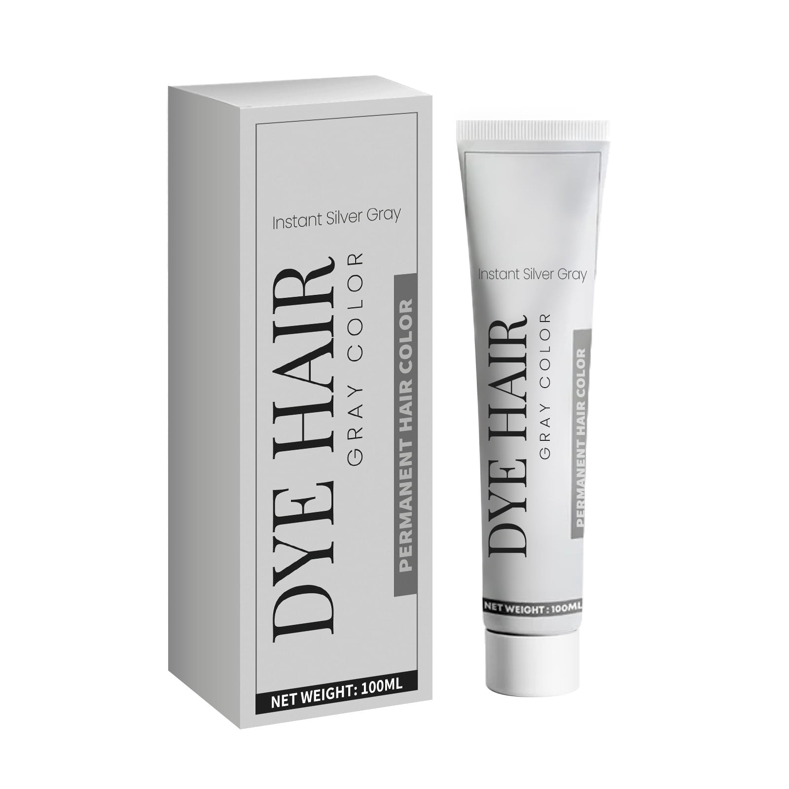Gray Hair Color Cream, Gray Toner for Bleached Hair, Anti-Breakage ...
