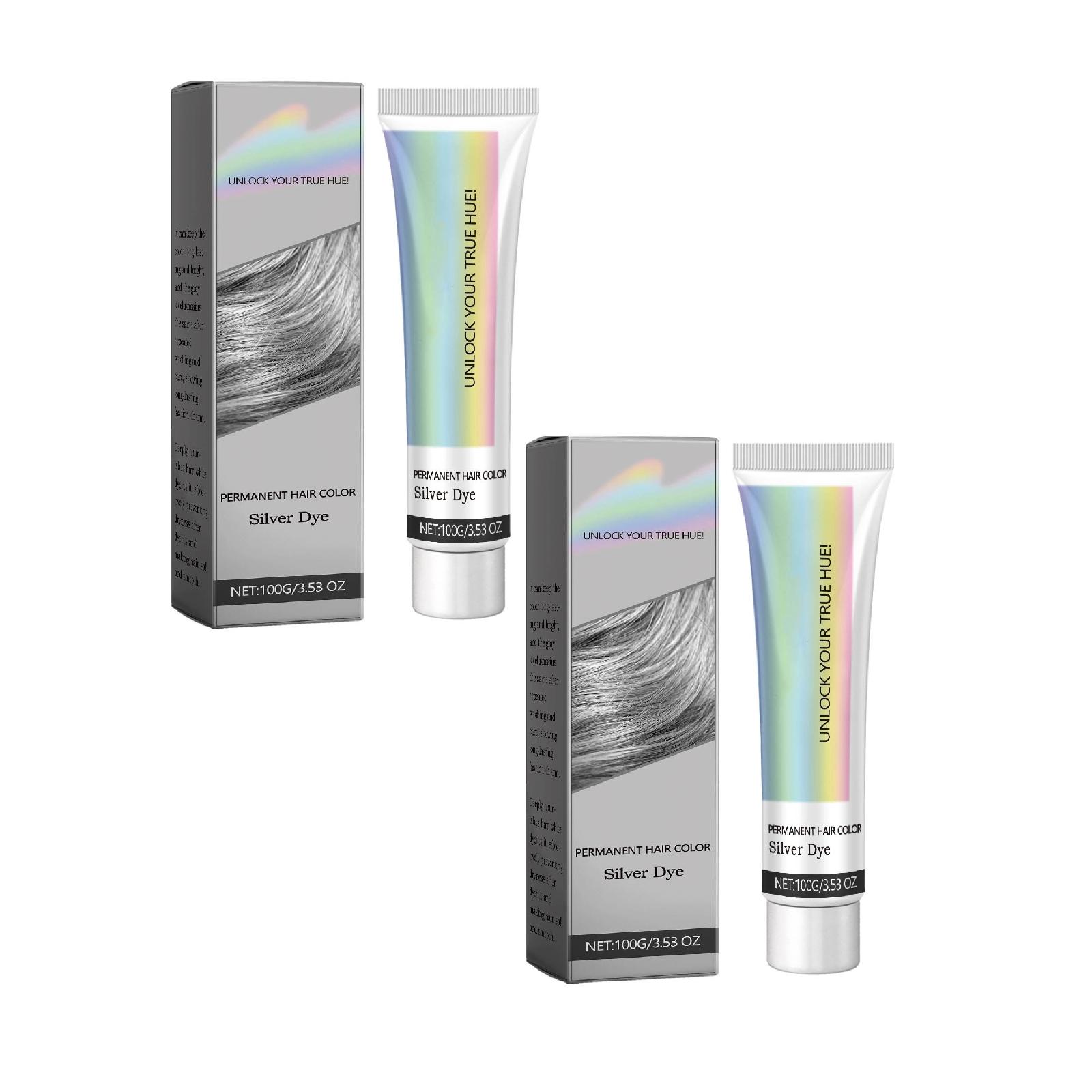 Gray Hair Dye Lasting Lock Color Nourishing Extract Hair Care Trendy ...