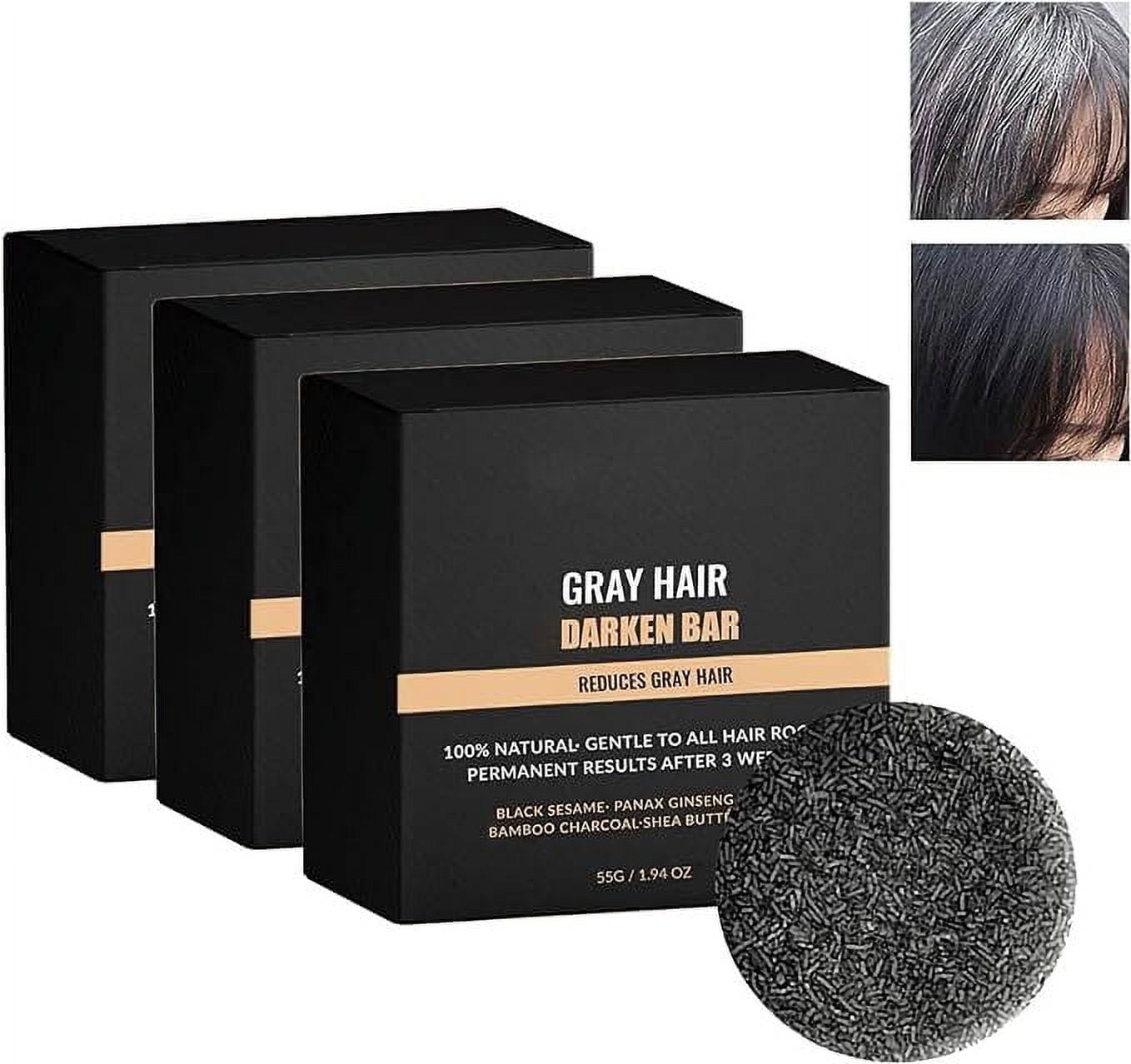 Gray Hair Reverse Bar, 55g Hair Darkening Shampoo Bar, Reverse Grey ...