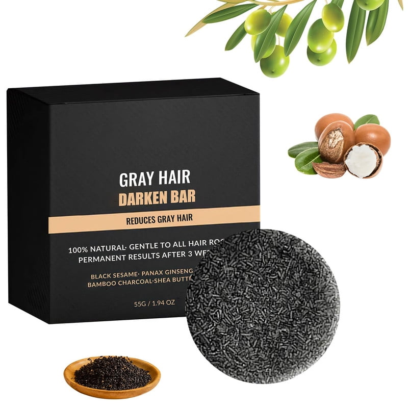 Gray Hair Reverse Bar, Mane Gray Reverse Bar for Unisex Shampoo，1PCS ...