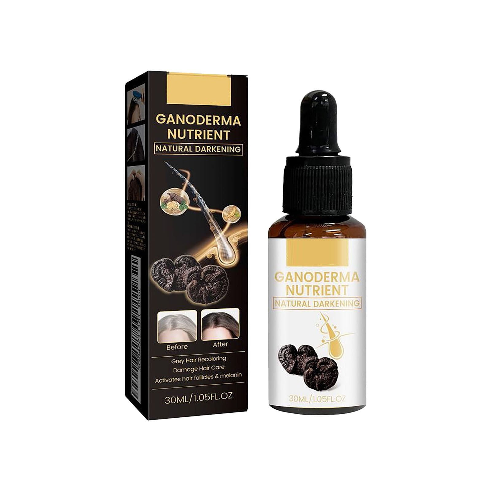 Gray Hair Serum, Repairing Hair Oil for Frizz Control & Gray Hair Care ...
