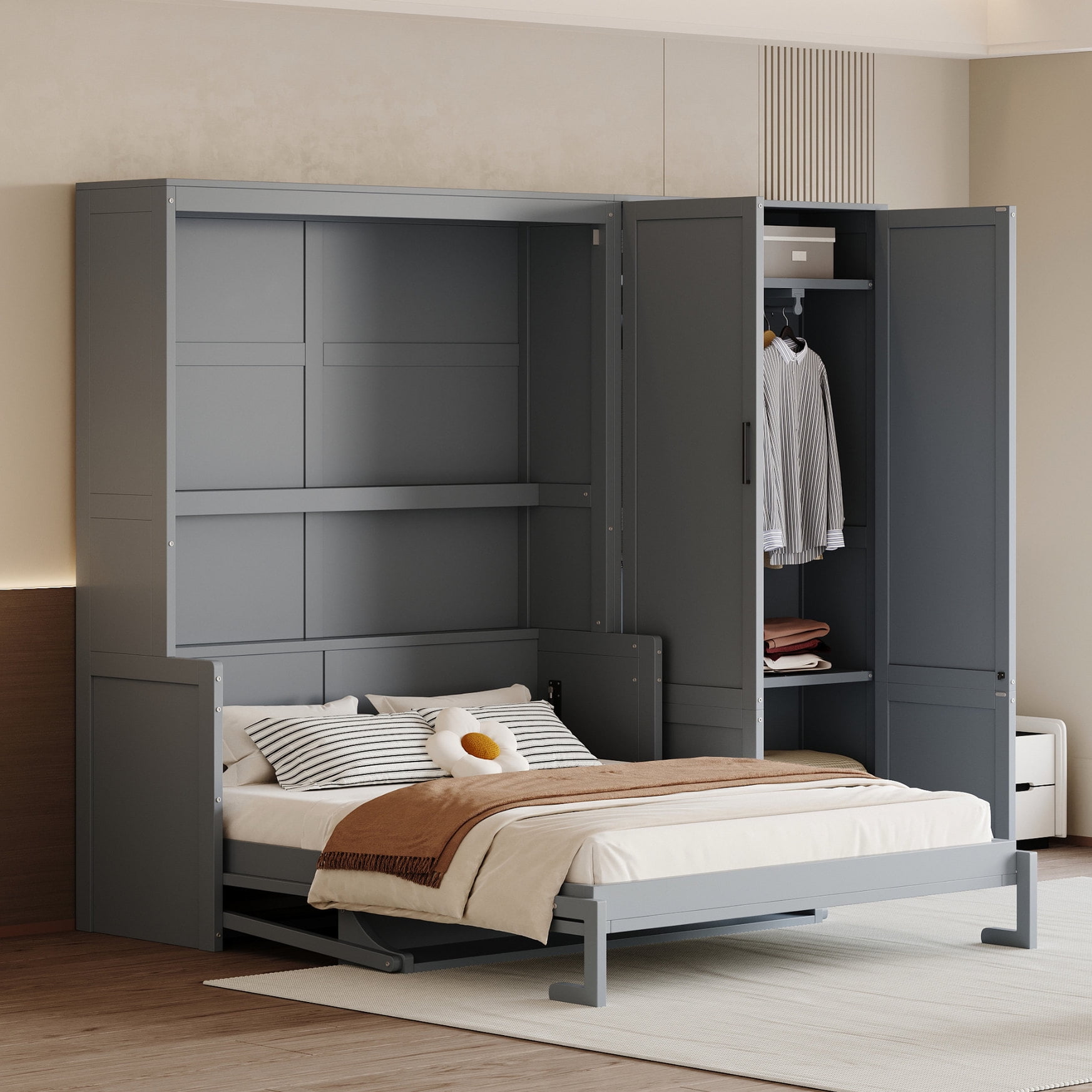 Gray - Hydraulic Operation - Multi-Purpose Room - Smooth Bed Transition ...