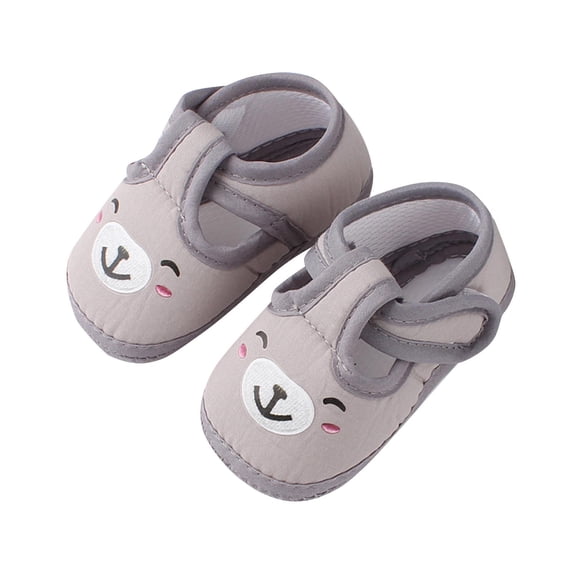 Gray Infants Sandals With Rubber Sole And Wrapped Feet Ensuring A ...