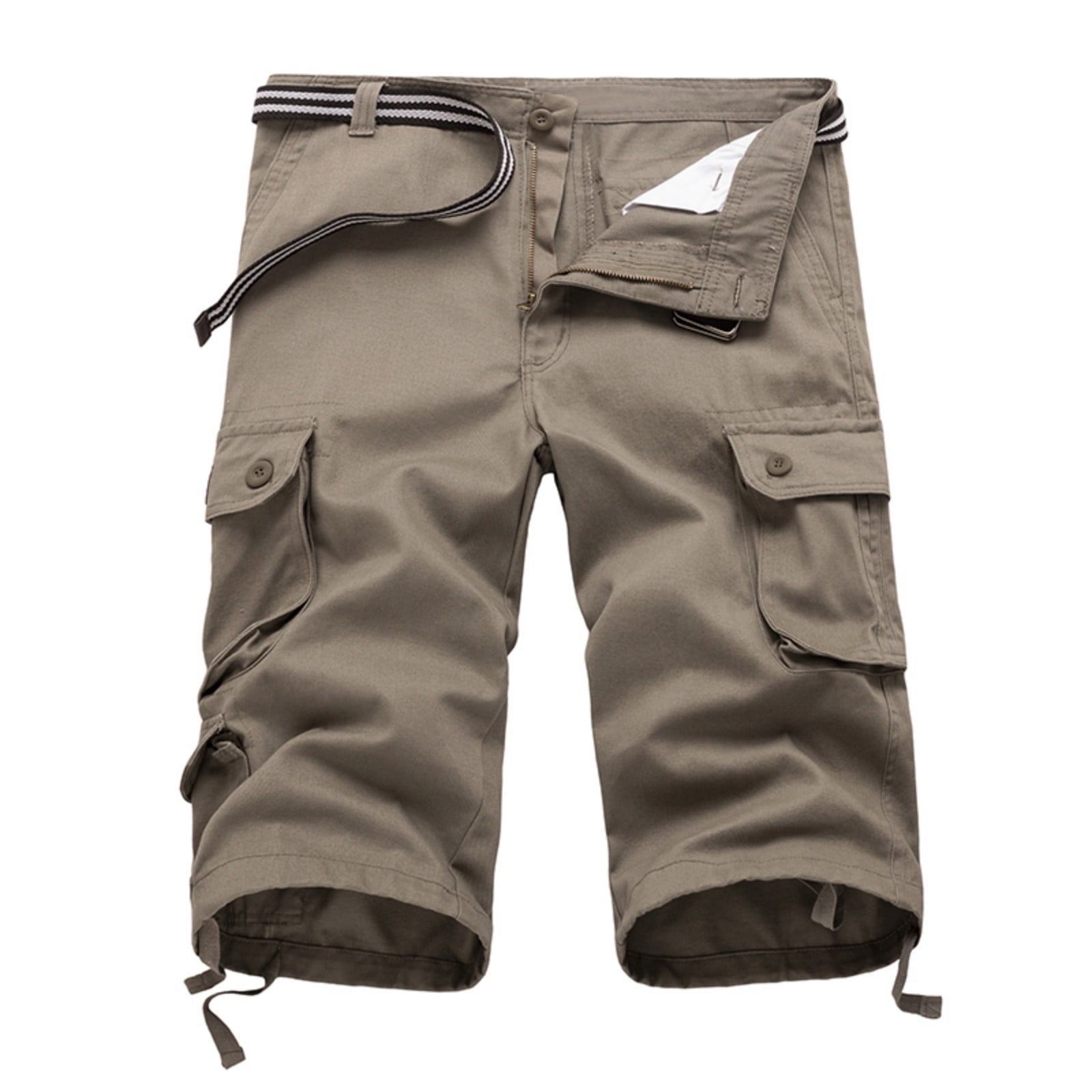 Gray Juniors Straight Leg Basic Loose Fit Bib Pants Shortalls Shorts ...