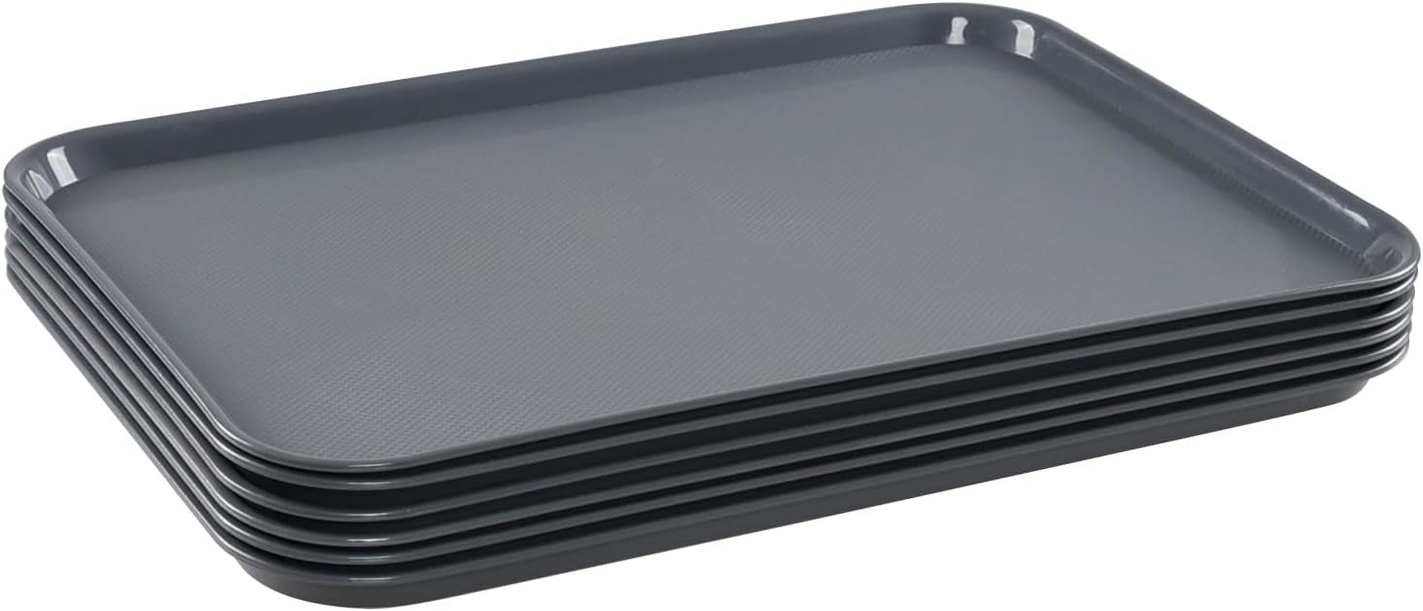 Gray Large Plastic Trays, Multi-Purpose Boot Trays, 25.23" x 17.59", 6 ...