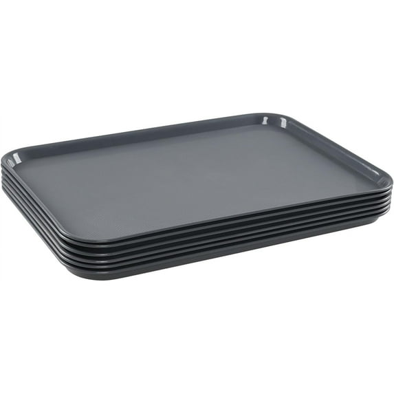 Gray Large Plastic Trays, Multi-Purpose Boot Trays, 25.23" x 17.59", 6 ...