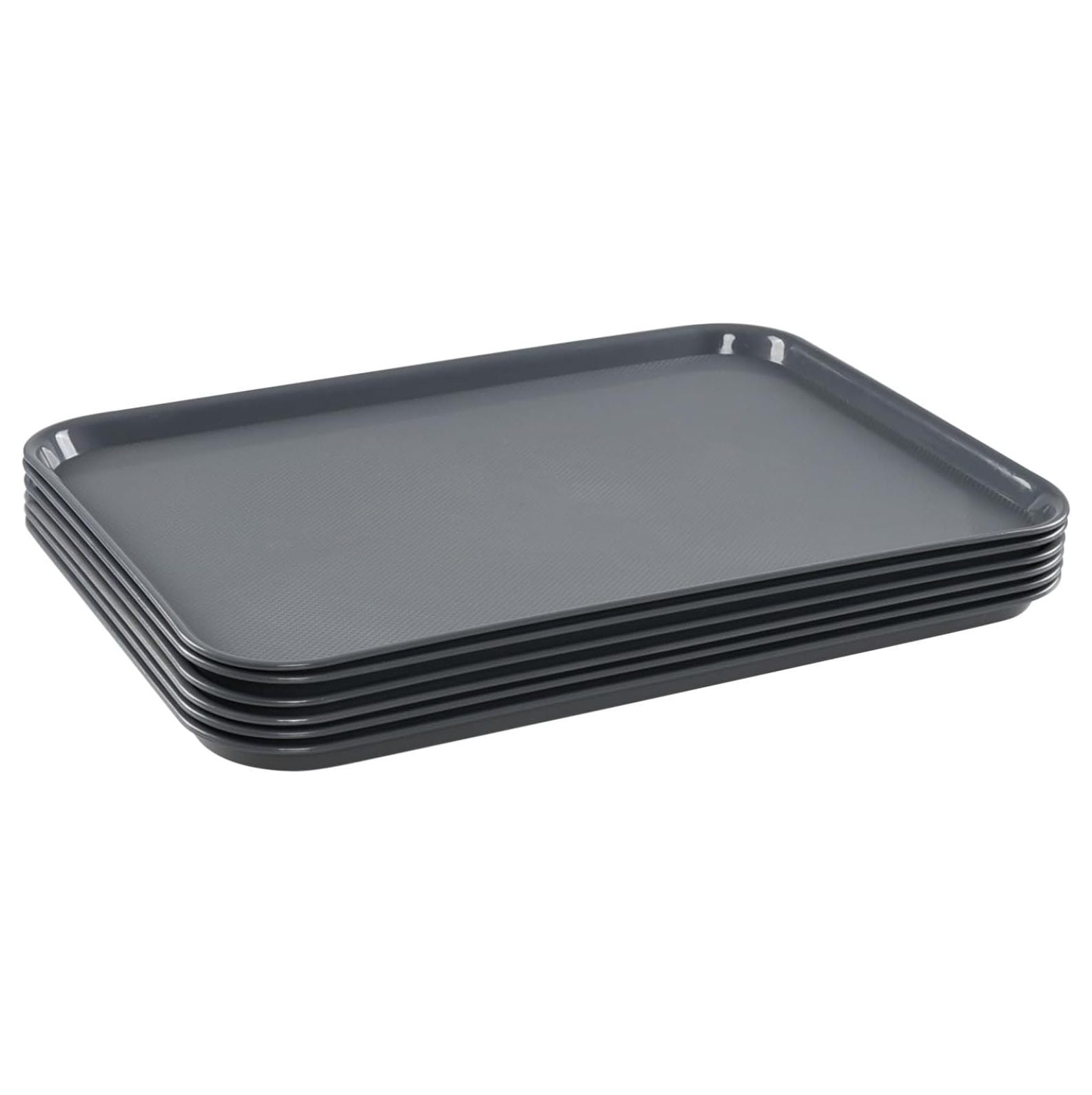 Gray Large Plastic Trays, Multi-Purpose Boot Trays, 25.23" x 17.59", 6 ...