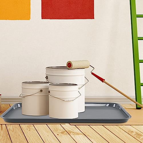 Gray Large Plastic Trays, Multi-Purpose Boot Trays, 25.23" x 17.59", 6 ...