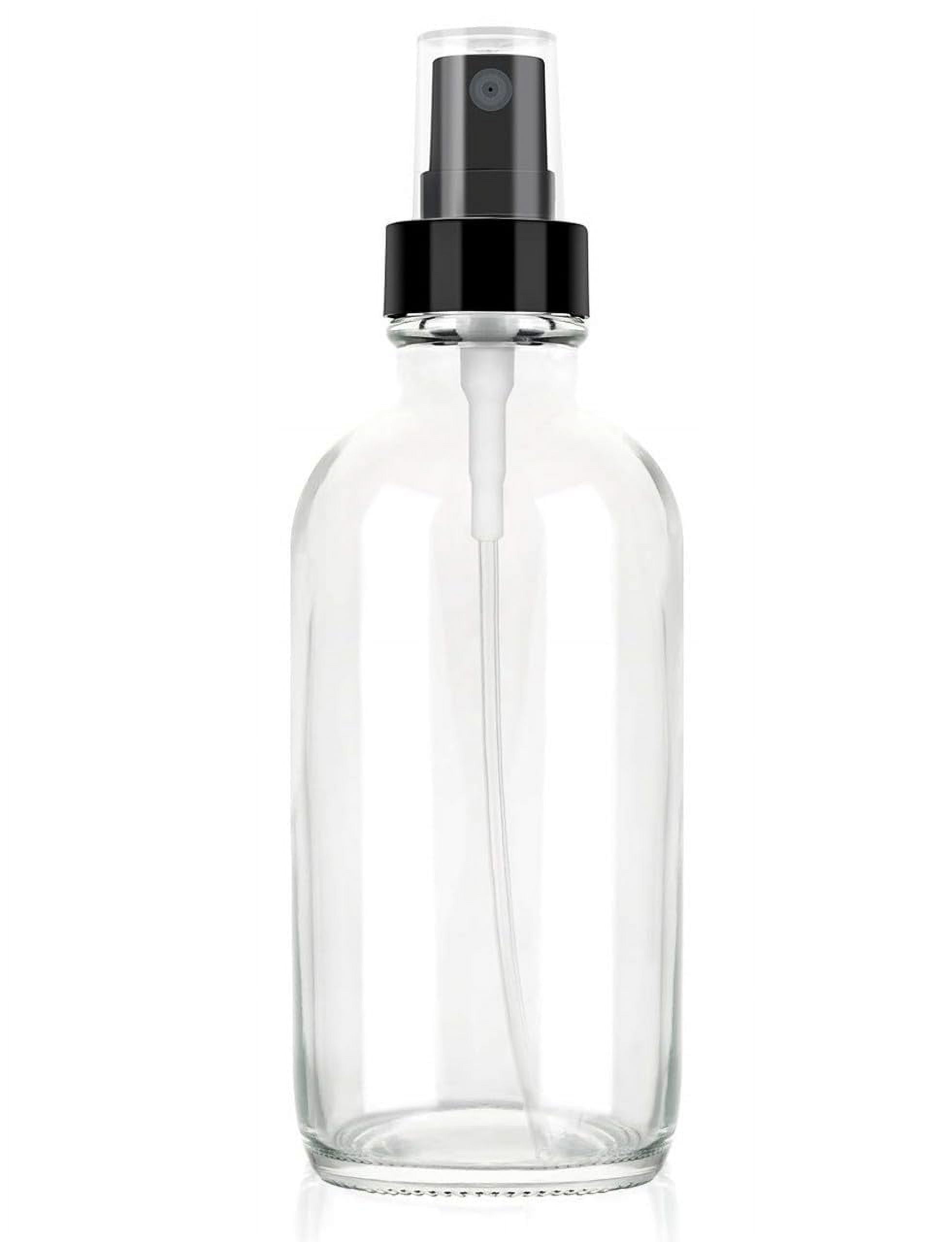 Gray Line Supply 4 oz / 120 ml Clear Glass Boston Round Bottle with ...