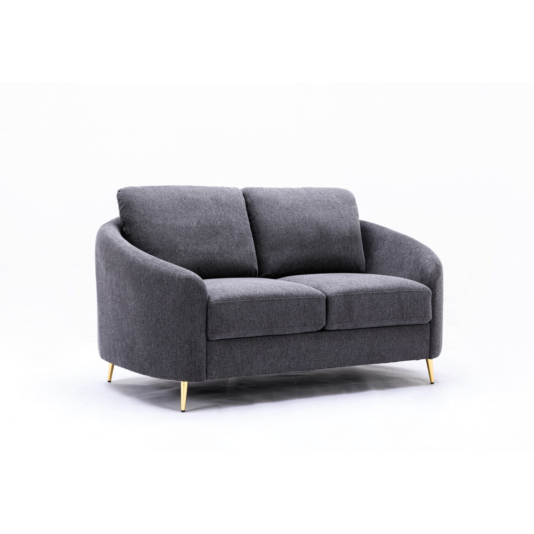 Gray Linen Loveseat | Comfort - Focused Seating for Contemporary Spaces ...