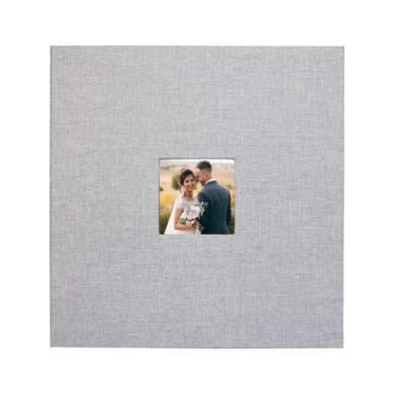 Gray Linen Photo Album (40 Self-Adhesive Pages) - Walmart.com