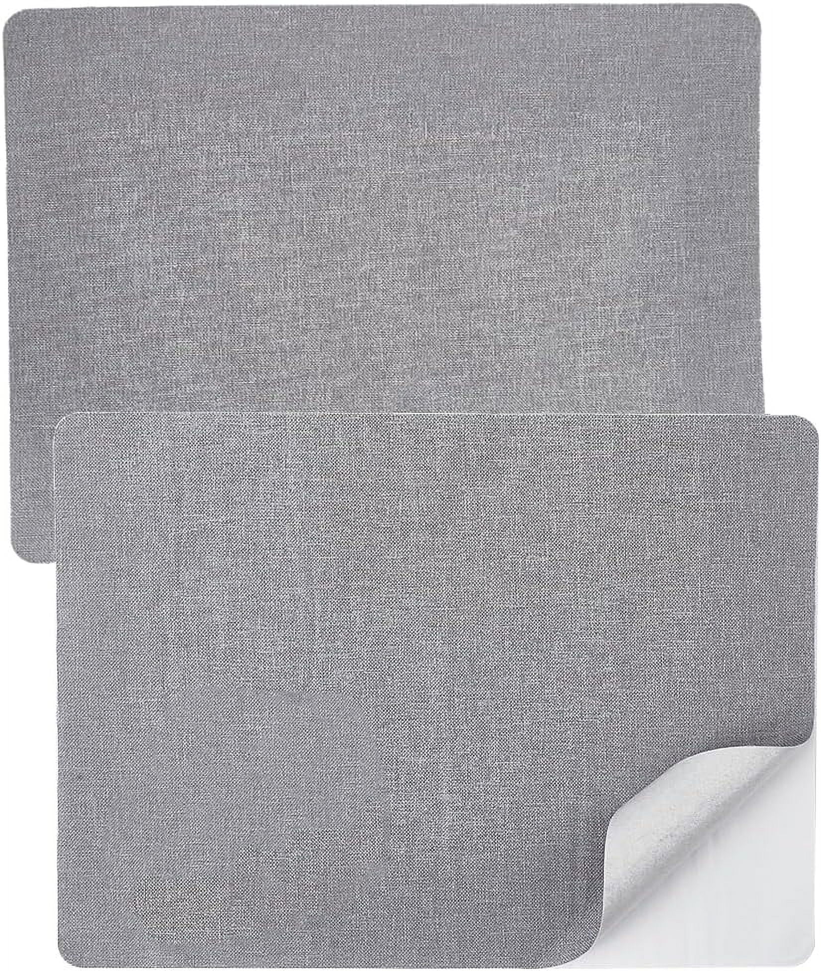 Gray Linen Repair Patches Self Adhesive Linen Fabric 20.4 x 28cm ...
