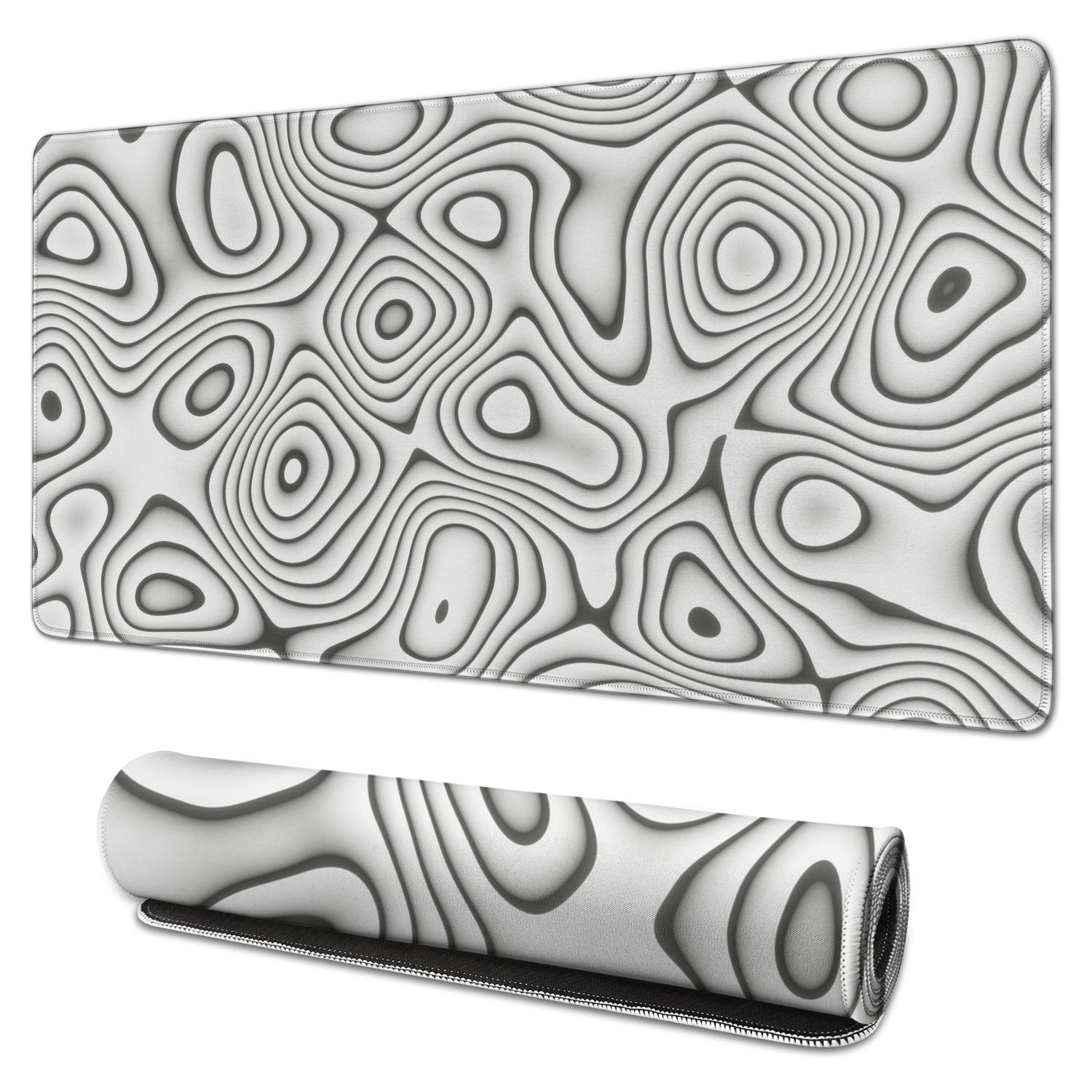 Gray Lines mousepad Gamingwaterproof,rubber+multispandexnon Slip Line ...