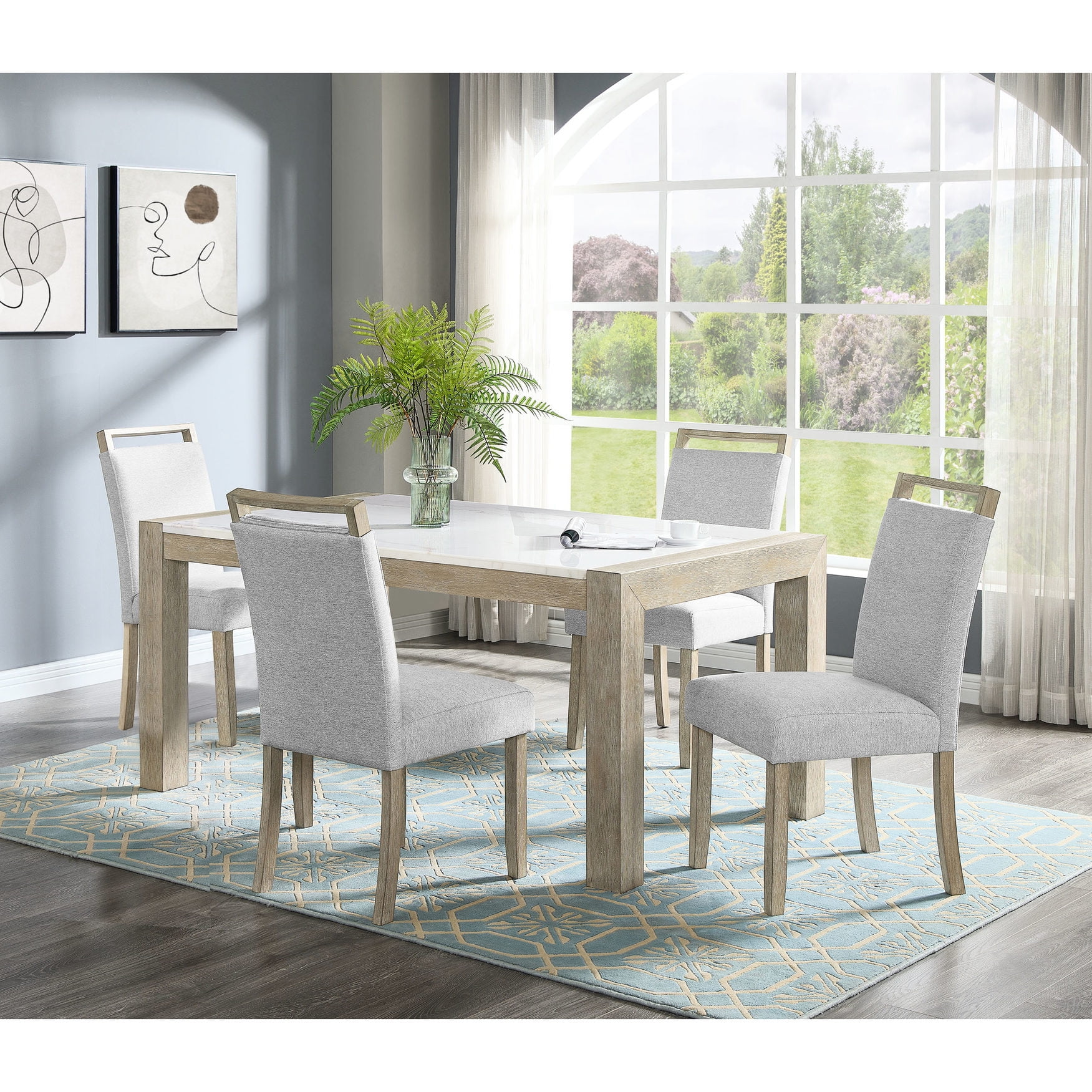 Gray Main Color, Rectangular Shape - Nailhead Trim Accent - Family ...