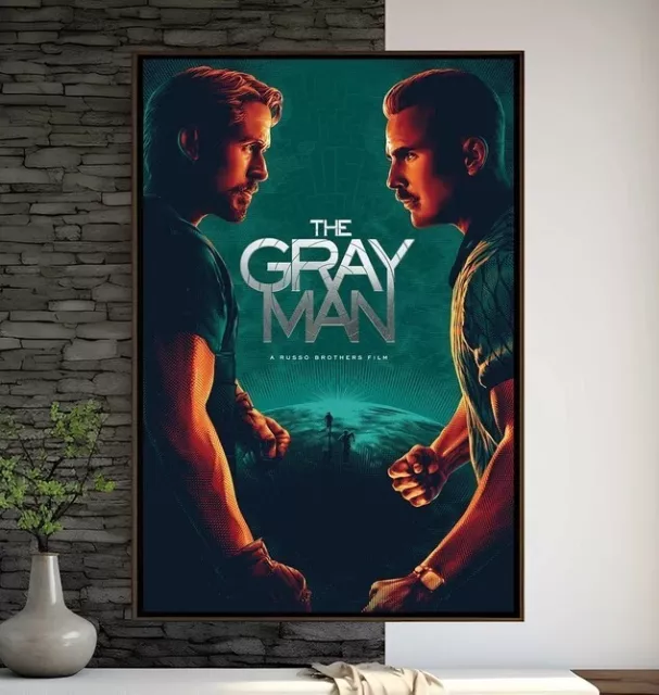 The Gray Man Movie Poster, High Quality Print, Movie Art, Wall Decor ...
