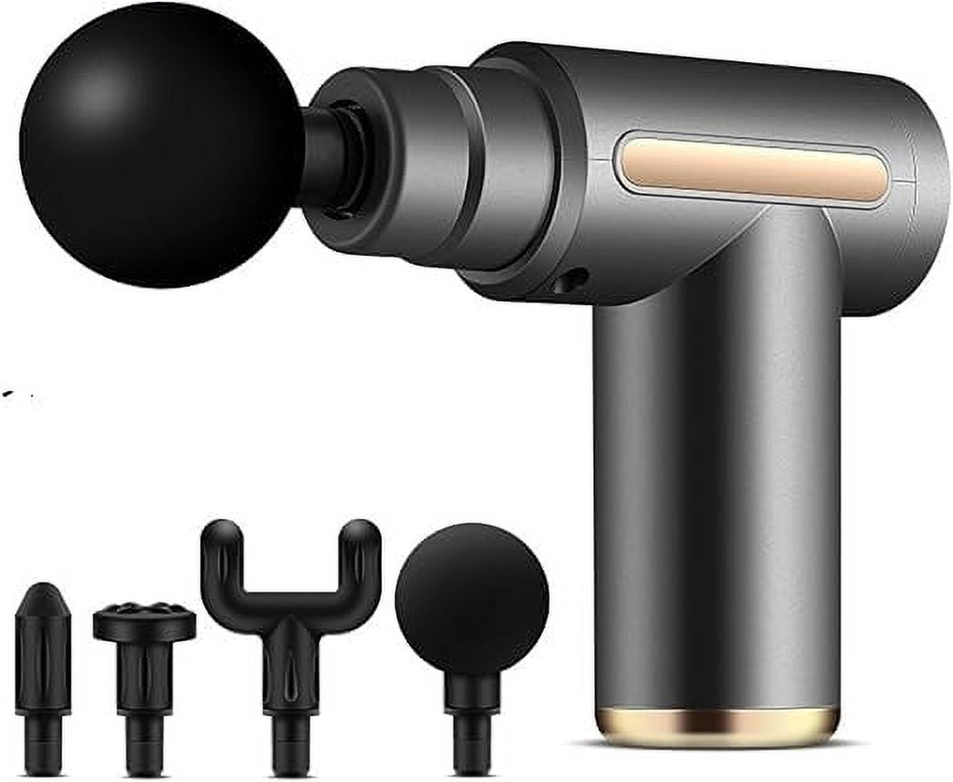 Gray Massage Gun Massager Fascia Muscle Deep Tissue Body Neck Back Pain ...