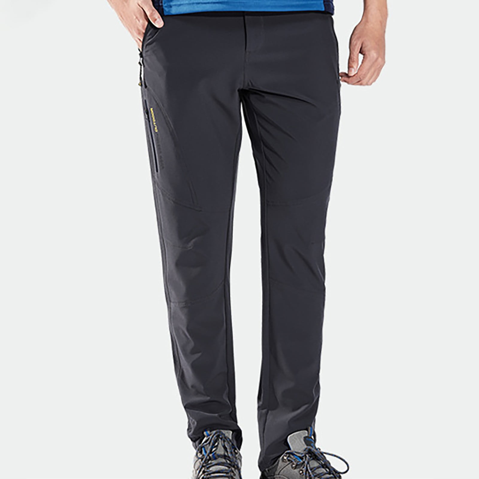 Men and Women Hiking Pants Casual Water Proof Rain Pant Elastic Waist ...