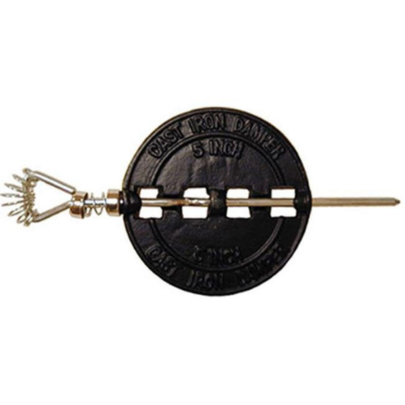 Gray Metal 5-CID 5 in. Stove Pipe Damper - Walmart.com