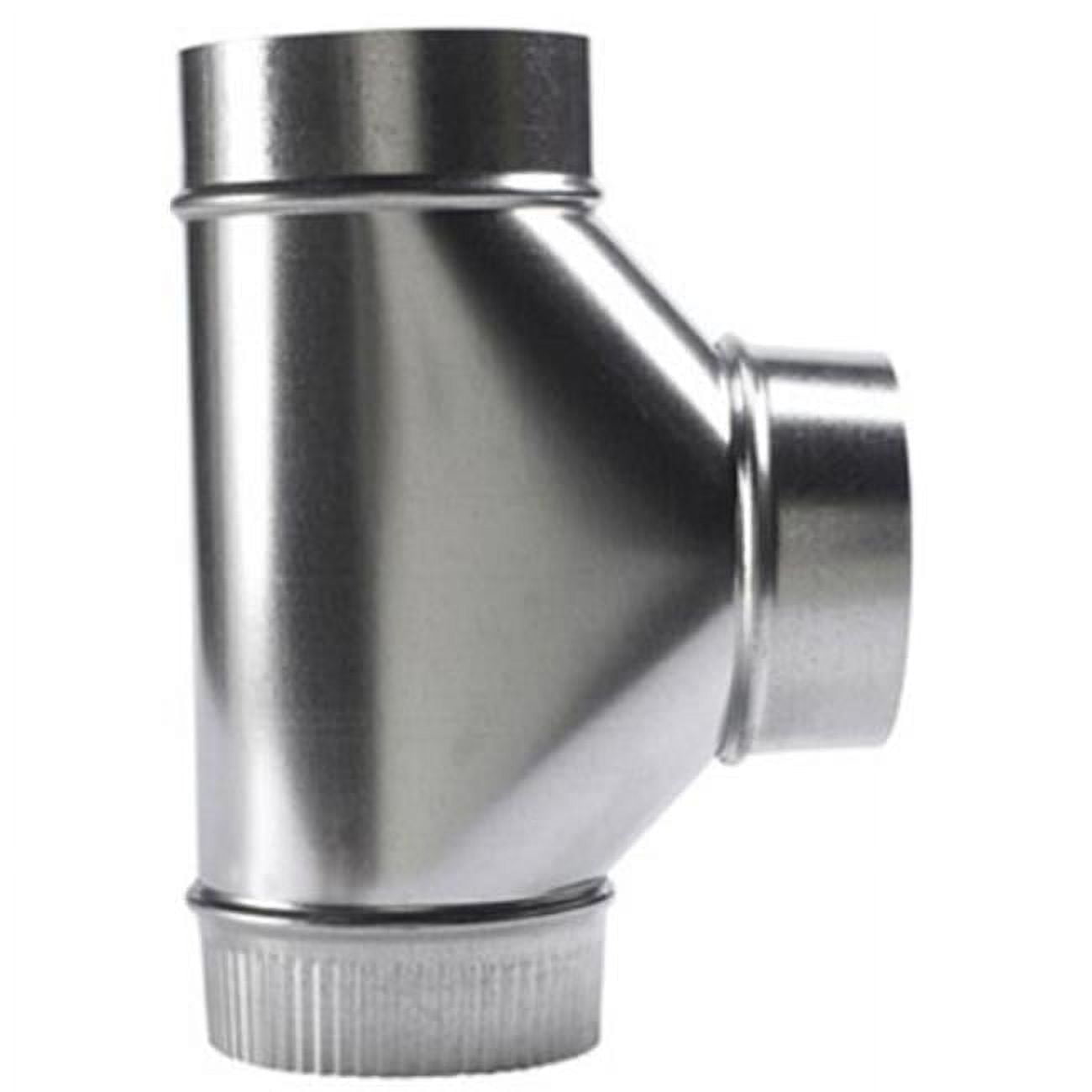 Gray Metal 6-30-304 6 in. Galvanized Tee Joint - Walmart.com