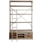 Gray Metal Shelving Unit with Light Brown Storage, Silver - Walmart.com