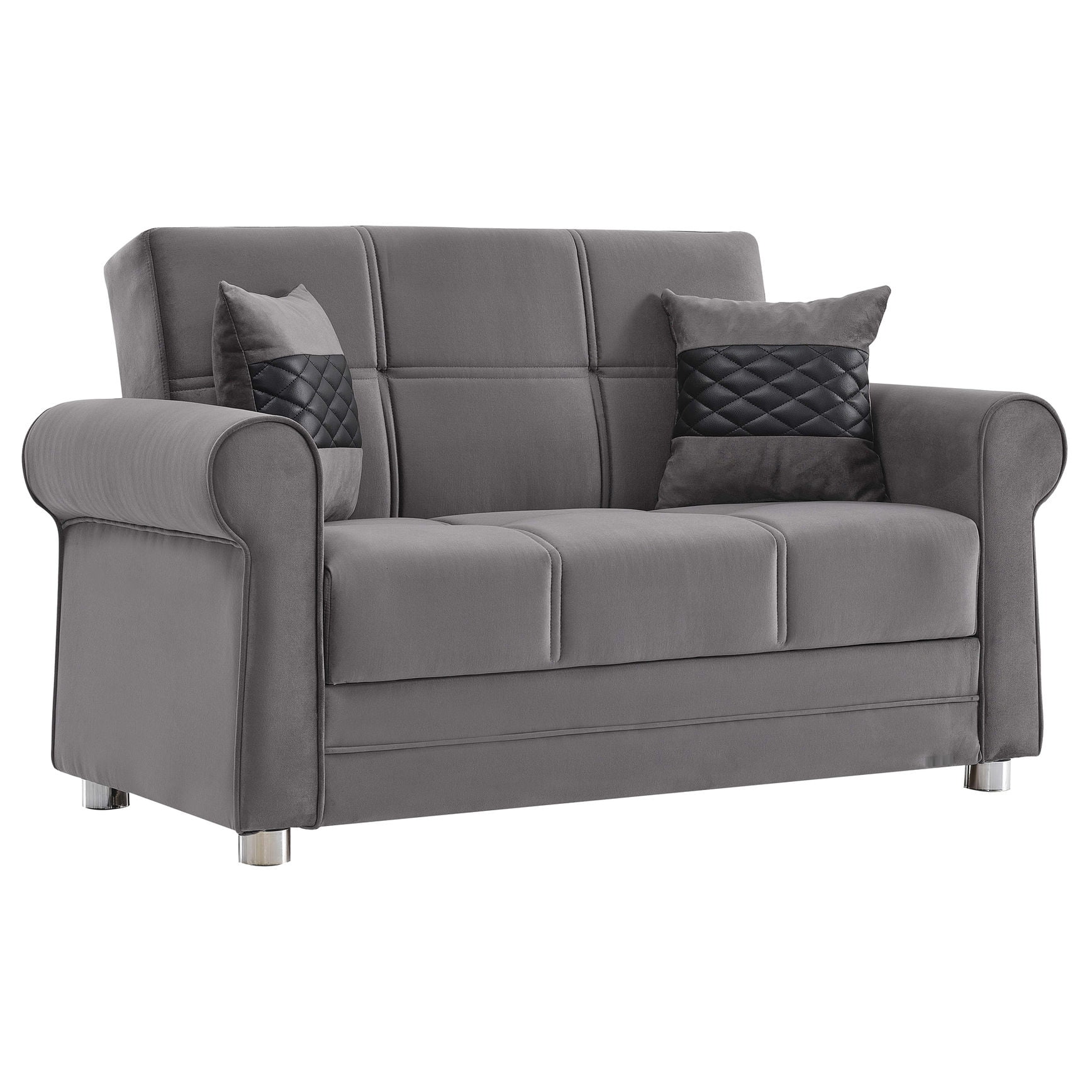 Gray Microfiber - Convertible for Storage and Bed - Apartment Living ...