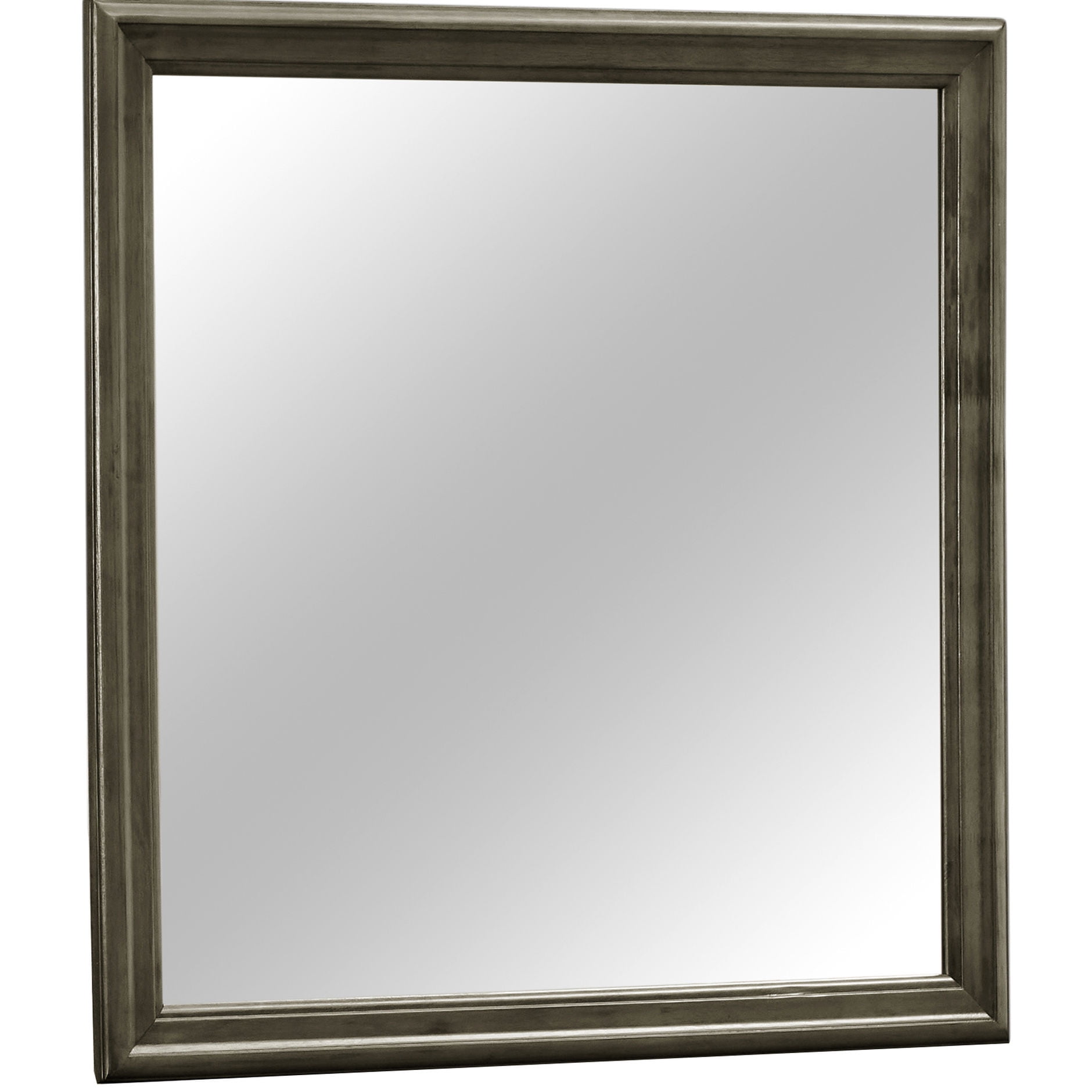 Gray Mirror Made from Particle Board 38 in Size for Office Space ...