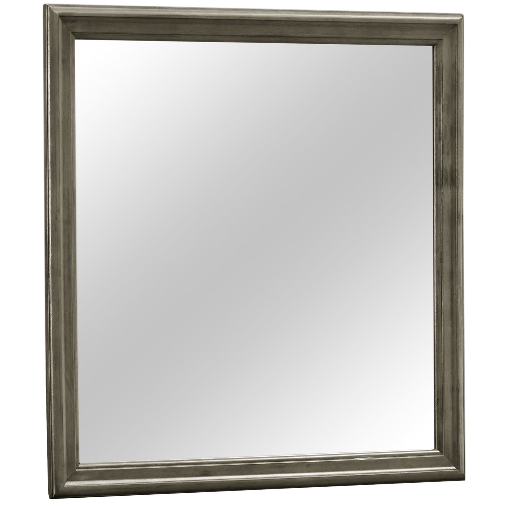 Gray Mirror in Louis Phillipe Design | Suitable for Hallway Decor ...