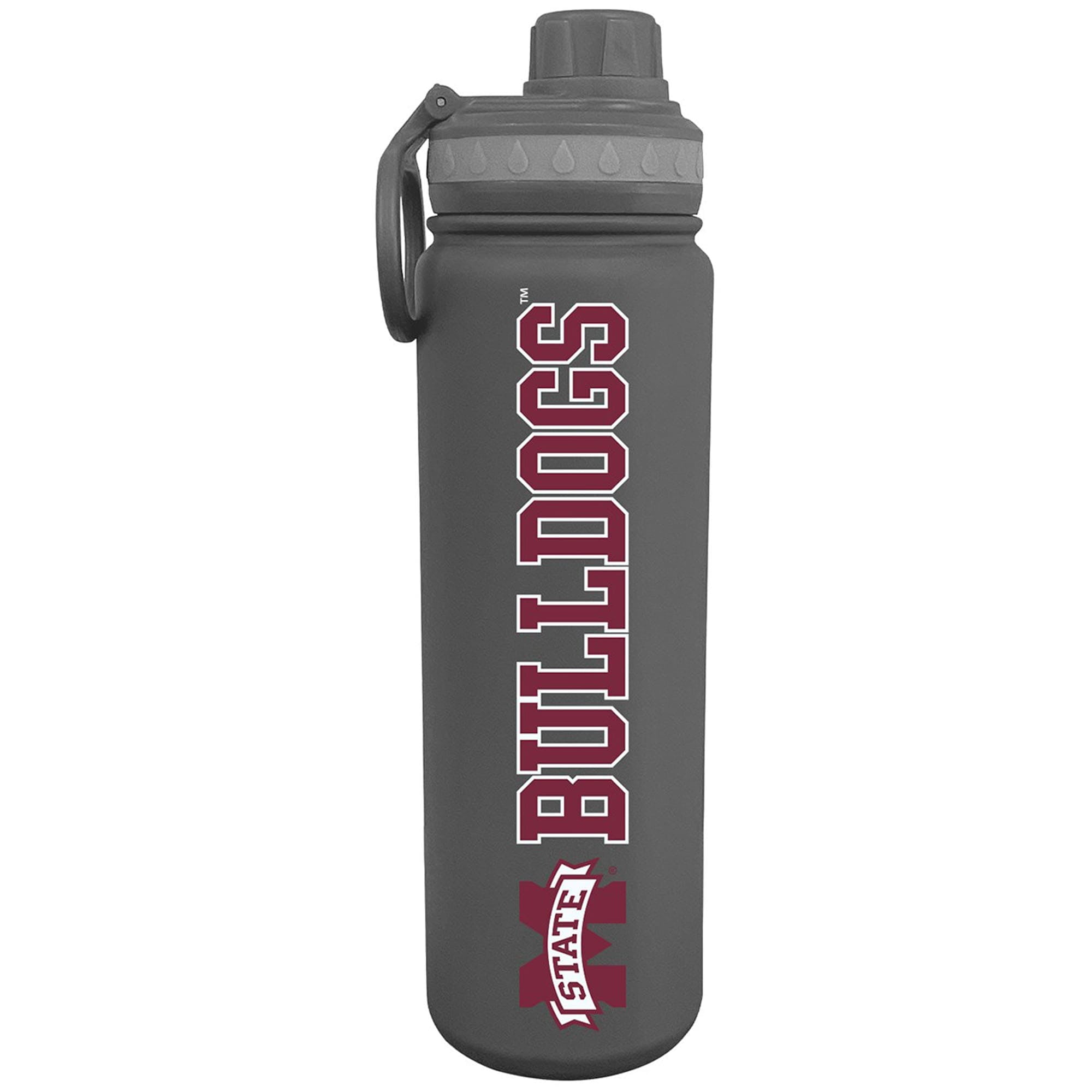 Gray Mississippi State Bulldogs 24oz. Stainless Sport Bottle - Walmart.com
