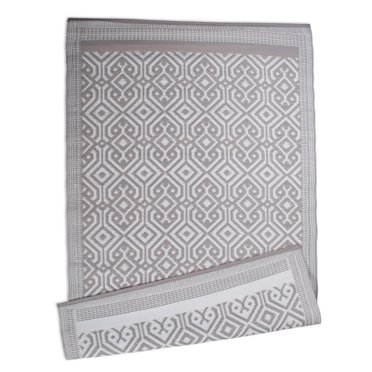 CAMILSON Solid Non Shedding Easy-Cleaning Outdoor Jute Rug Gray 2x7 ...