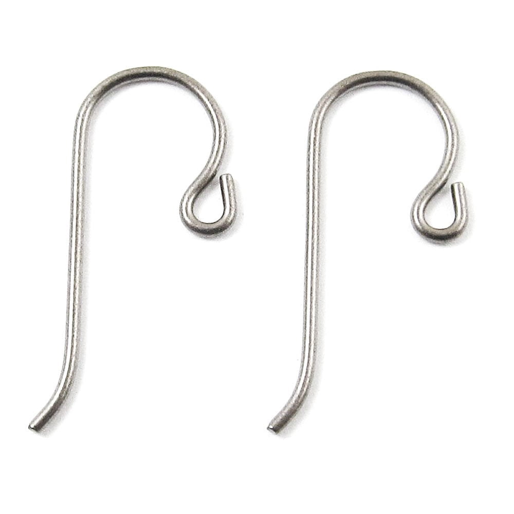 Gray Niobium Ear Wires Small Loop, TierraCast Earwires (10 Pieces ...