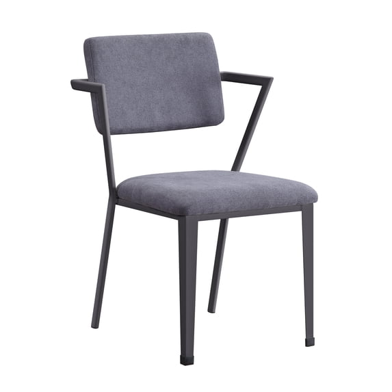 Gray Office Chair | Suitable for Desk Work | Metal Legs and Frame Seat ...