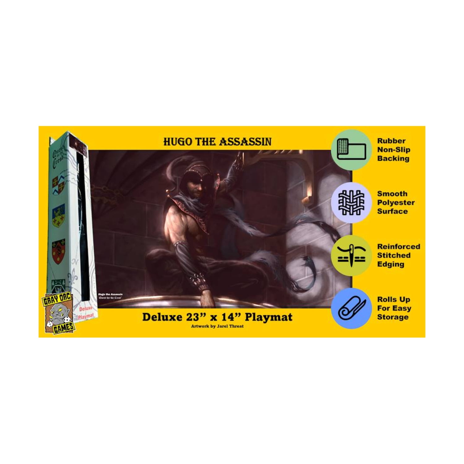 Gray Orc Games Quest for the Crest Playmat - Hugo New - Walmart.com