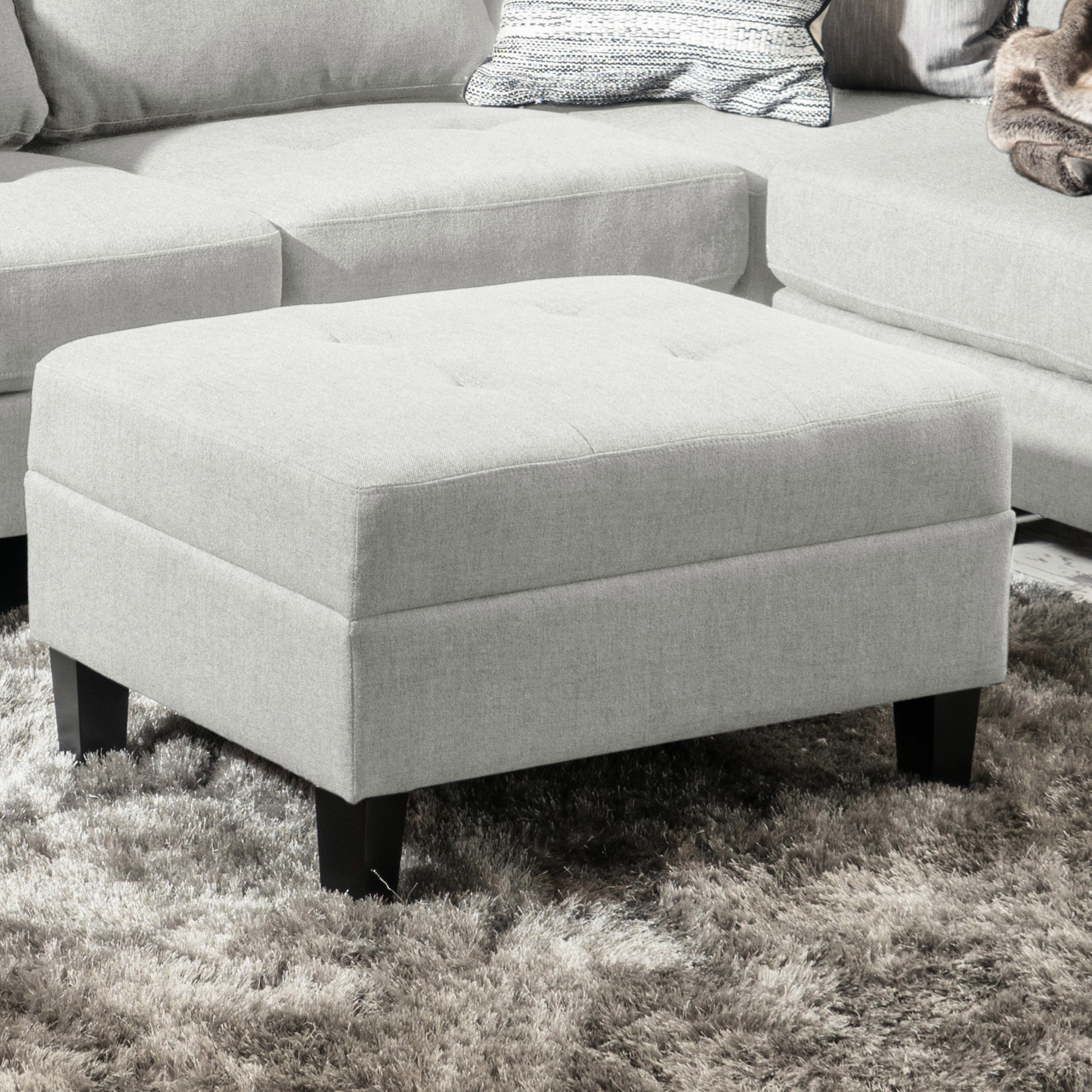 Ottoman for Movie Nights | Comfortable place to rest legs and can be ...