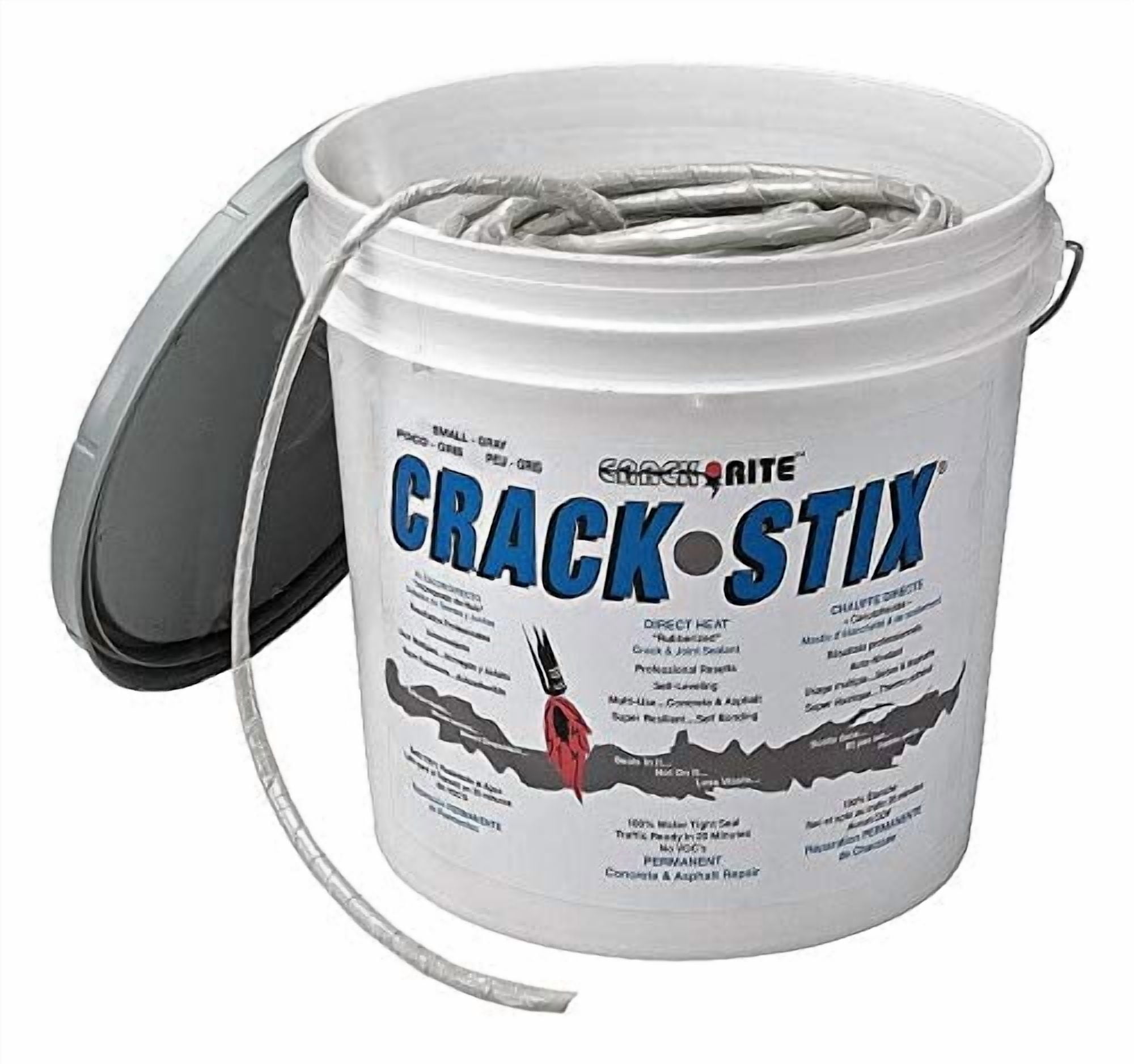Gray Permanent Concrete Joint and Crack Filler, 10 lb., 1/4 in. D, 225 ...