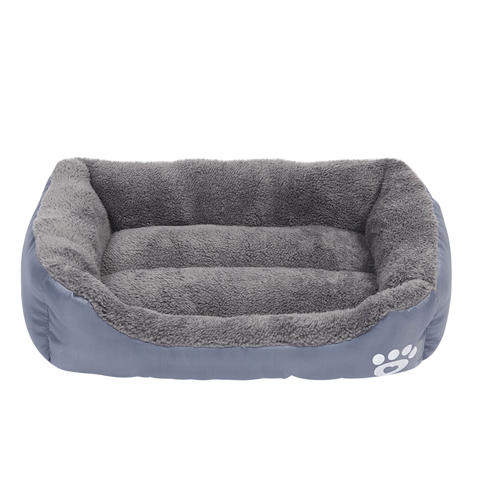 Gray Pet Dog Bed Warm Soft Sleeping Cushion Size Large 26 X 20 Inches ...
