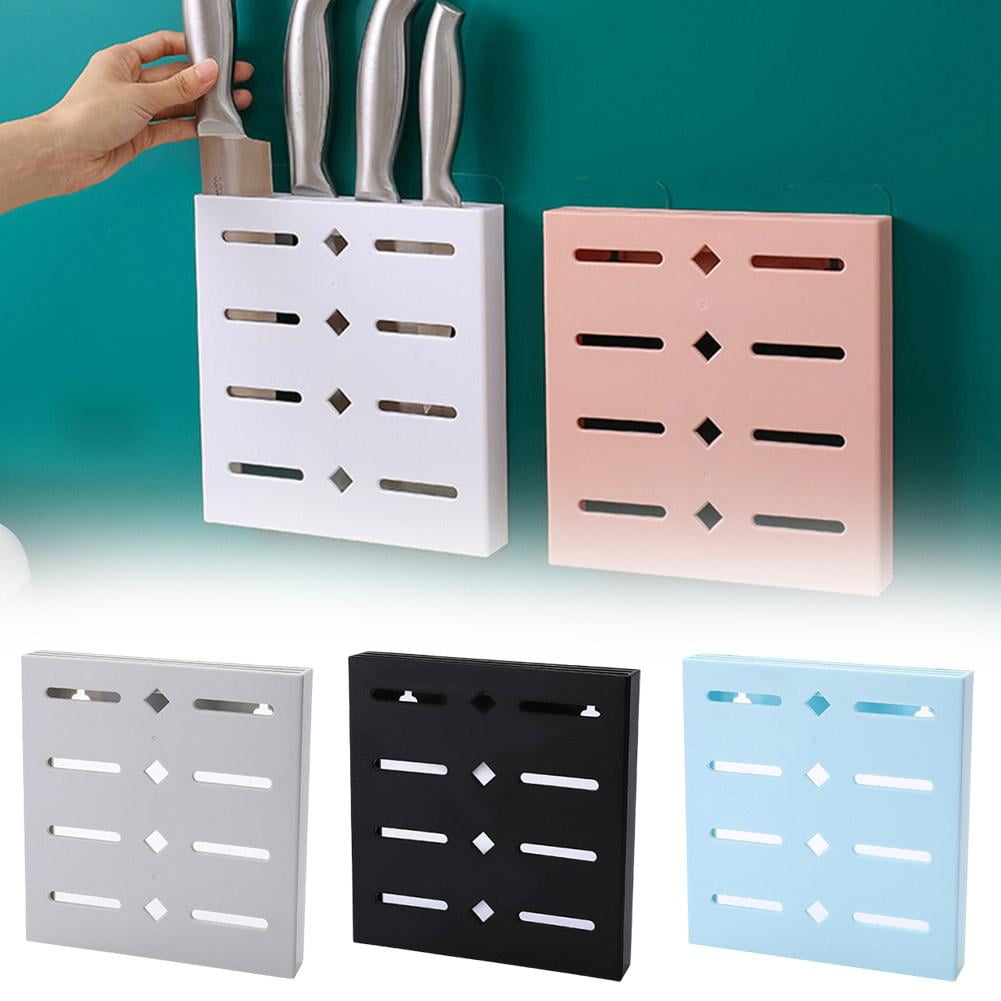 Gray Plastic Supplies Wall-Mounted Fruit Knife Storage Box Storage Rack ...