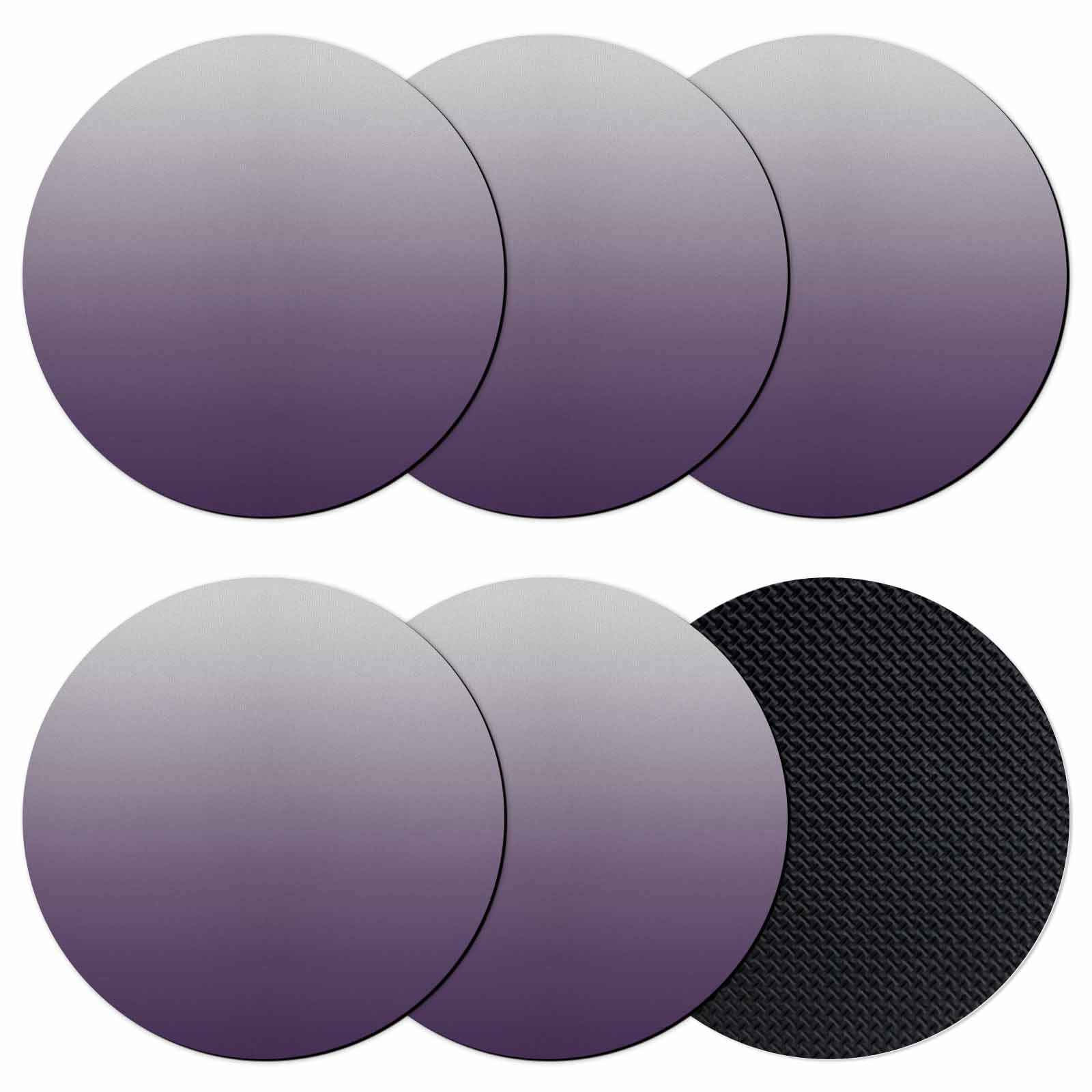 Gray Purple Gradient Coasters for Drinks,Absorbent Non Slip Rubber ...