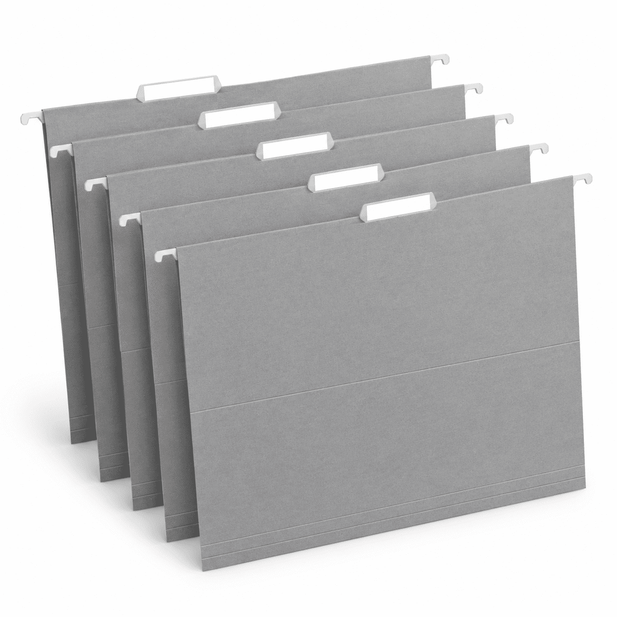 Gray Reinforced Letter Size Hanging File Folders, 30 Pack for Bulky ...
