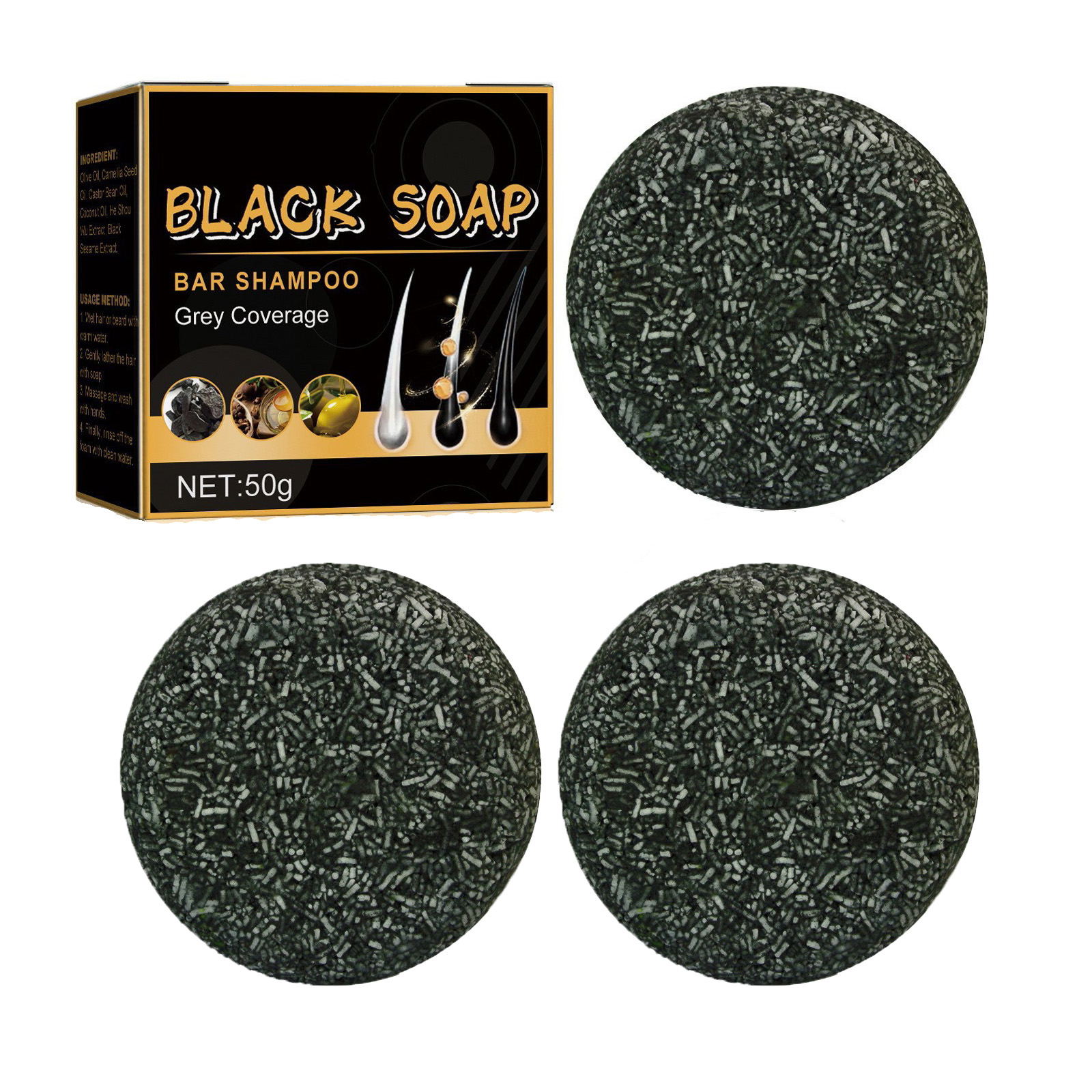 Gray Reverse Bar Cover Gray Hair Bar Soap Natural Hair Darkening ...