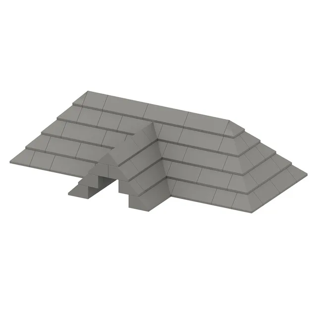 Gray Roof Tiles Pack Brick Pack Building Block Brick Assembles ...