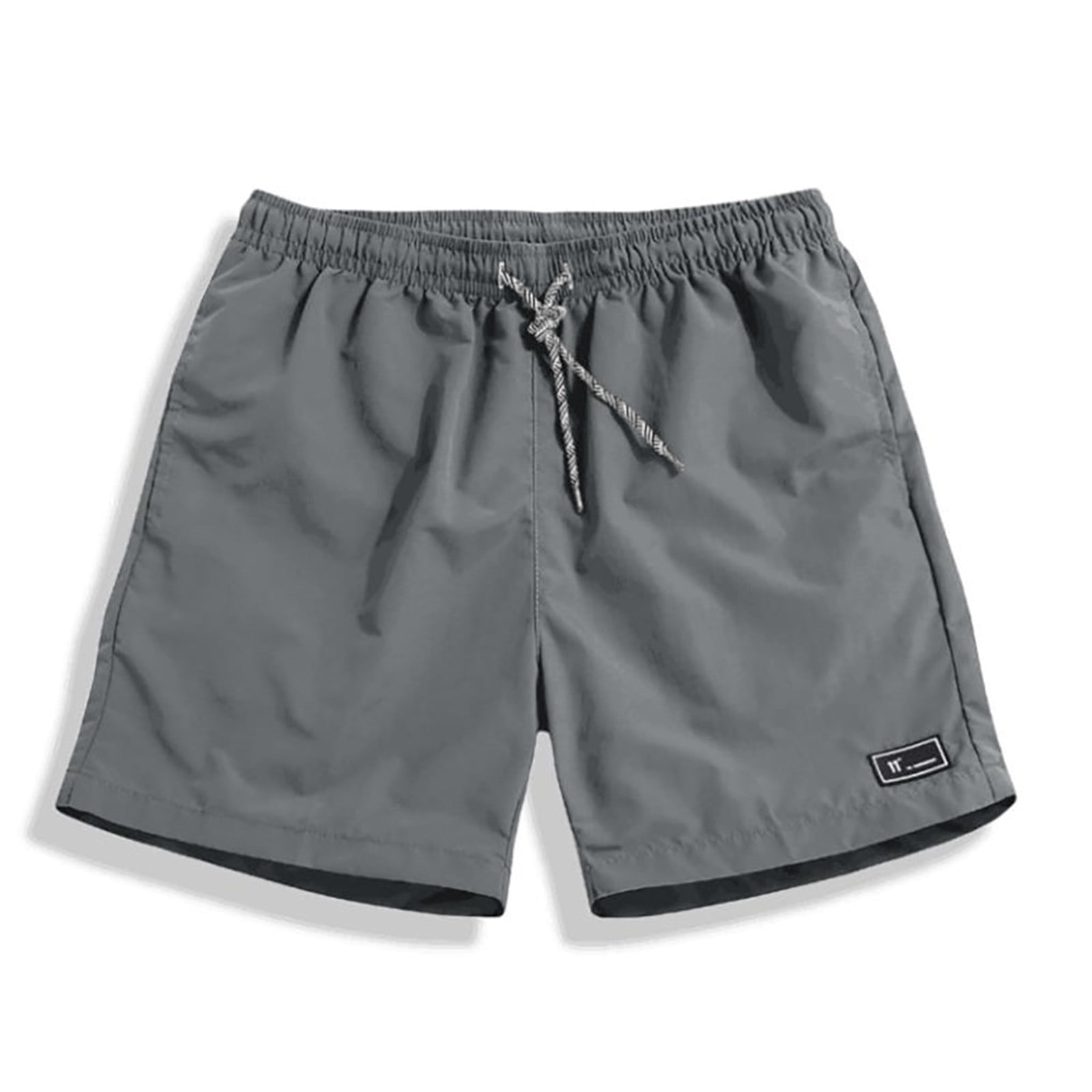 Gray Running Shorts For Men, Polyester Bike Shorts Men, Compression ...